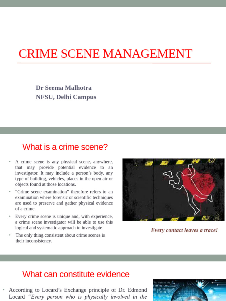 Crime Scene Investigation | PDF | Crime Scene | Forensic Science