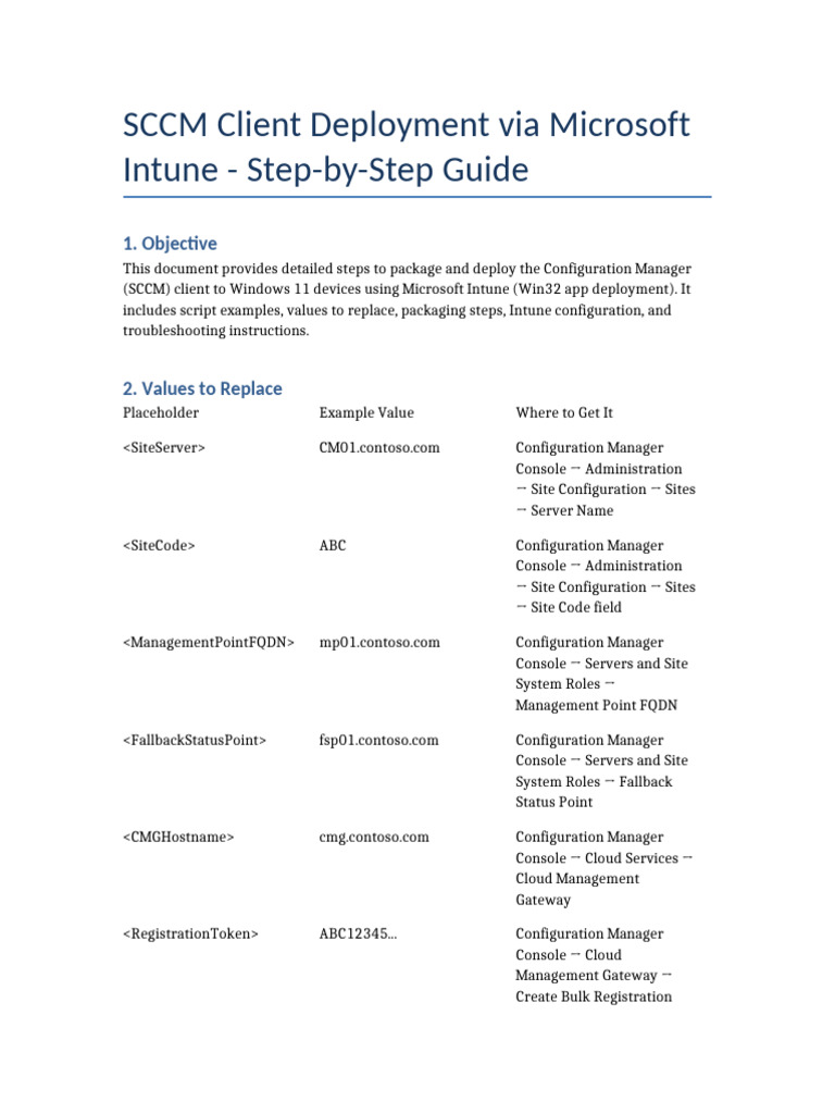 SCCM Client Deployment Via Intune | PDF | Windows Registry | Computer Architecture
