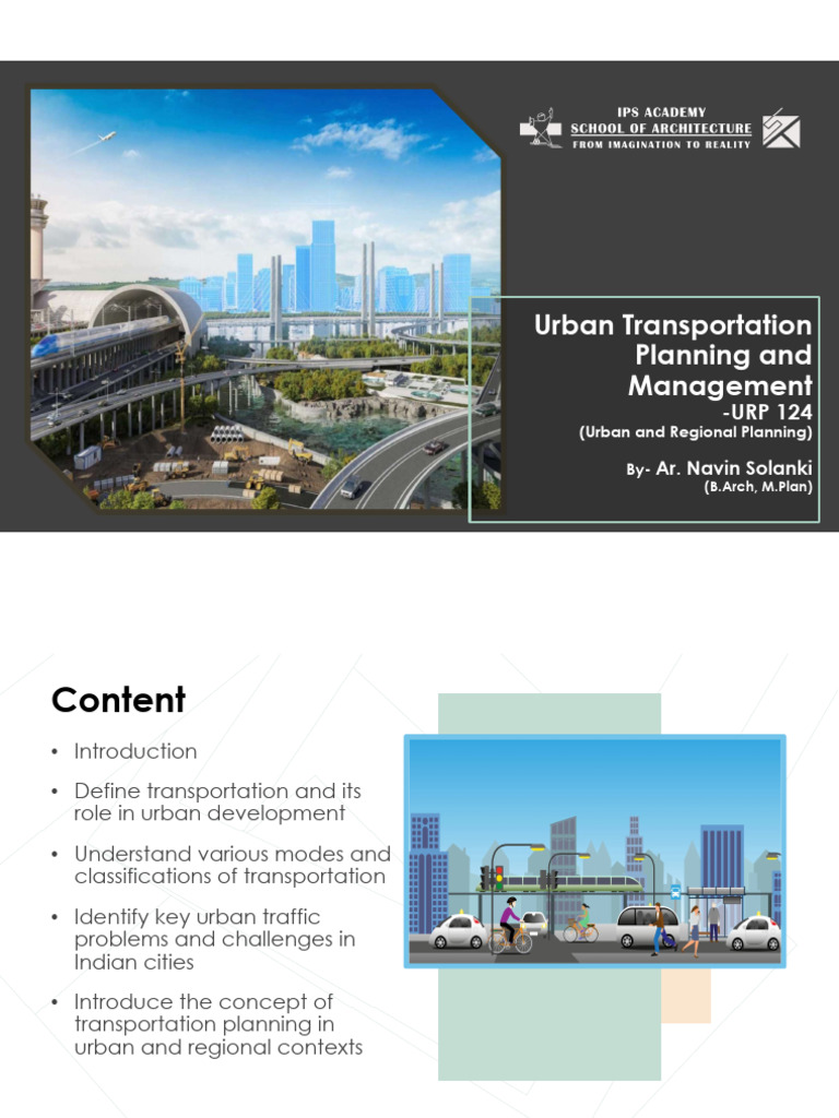 Urban Transportation Planning in India | PDF | Transport | Public Transport