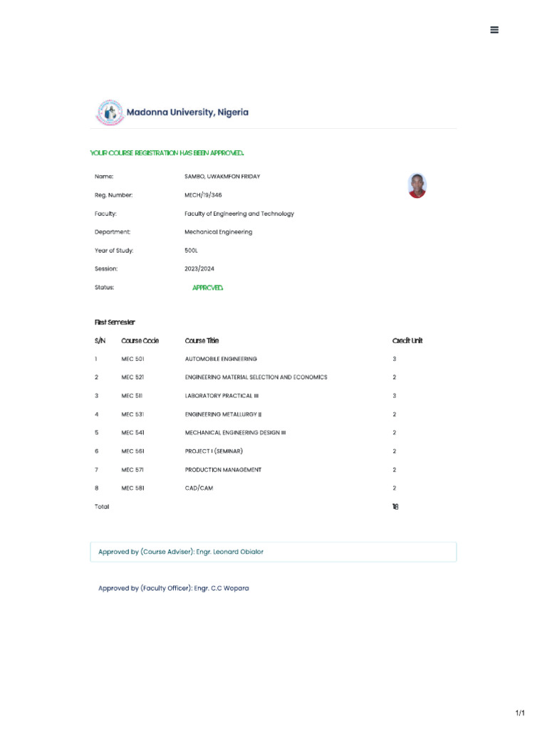 Sambo Course Form | PDF