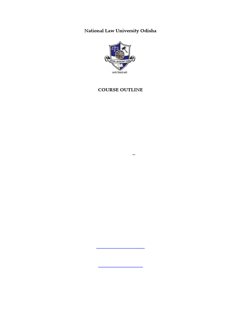 Administrative Law Course Outline NLUO | PDF | Administrative Law ...