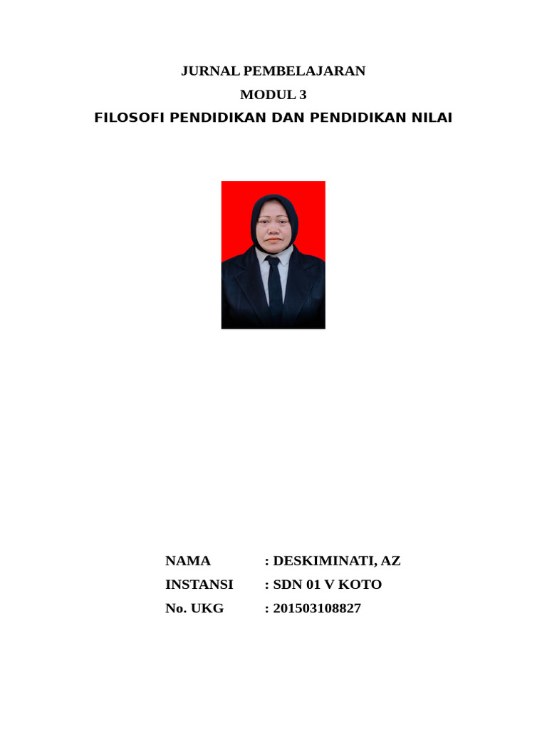 Filosofi Pendidikan dan Nilai dalam Pembelajaran | PDF
