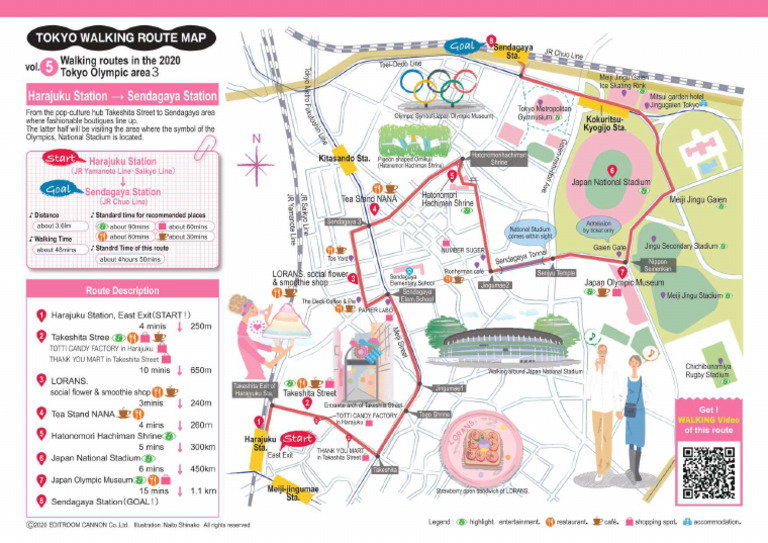 Tokyo Walking Route Map 5 Harajuku | PDF