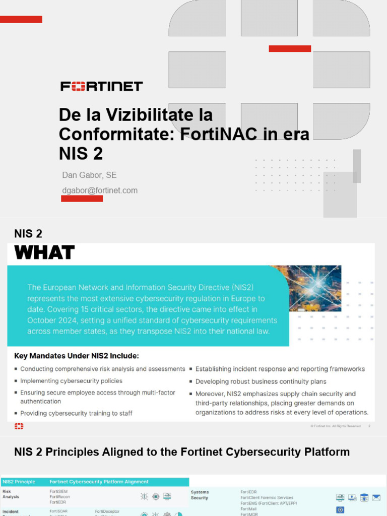 NIS 2 and FortiNAC | PDF | Security | Computer Security