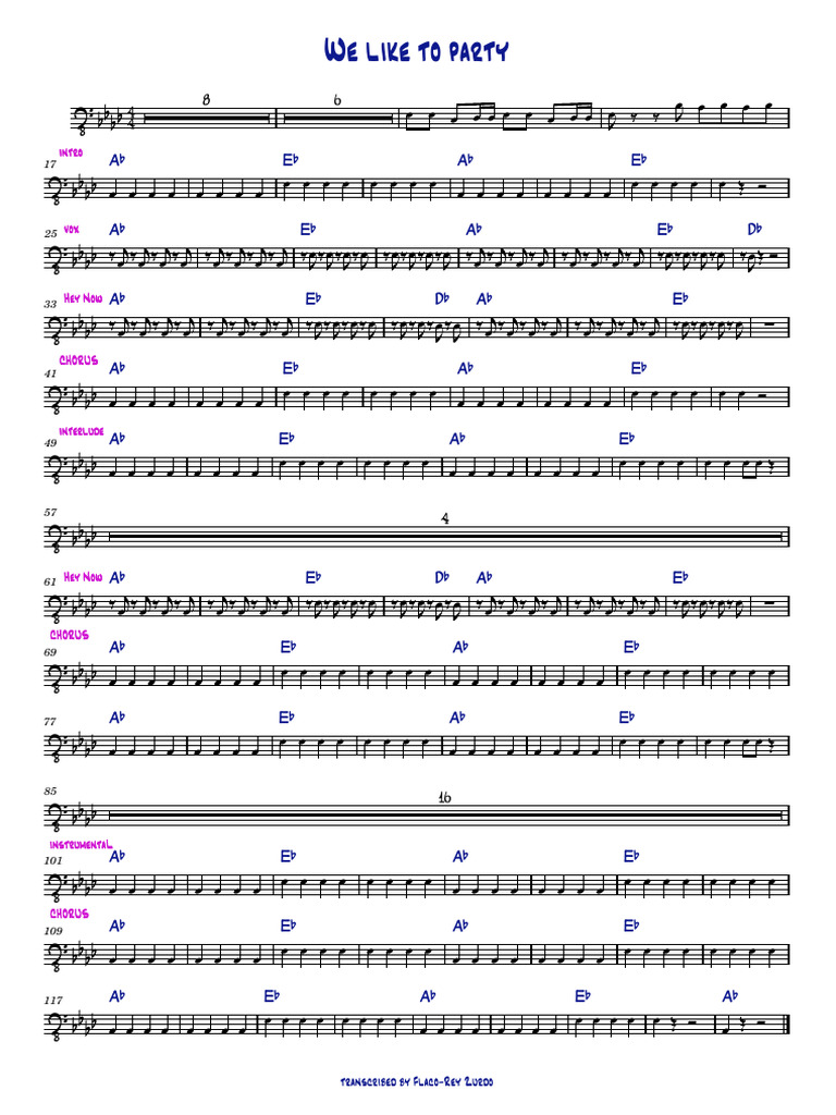 Party Song Lyrics Transcription | PDF