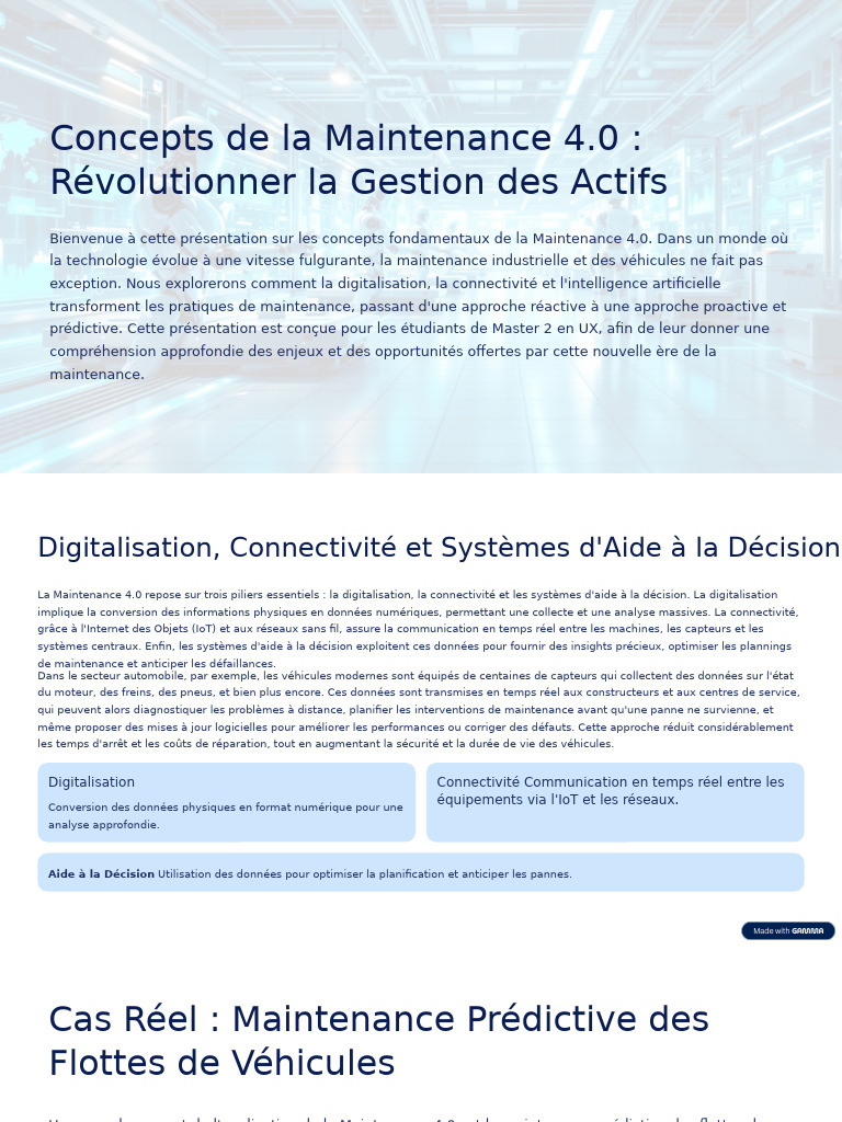 Maintenance 4.0 : Concepts et Applications | PDF | Internet des objets ...