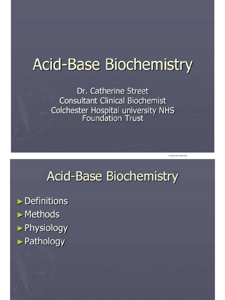Acid Base Biochemistry 2 | PDF