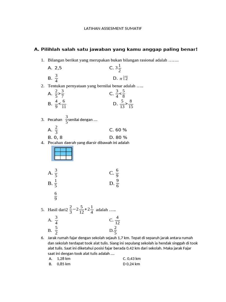 Soal-Soal Bil. Rasional | PDF