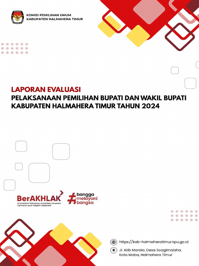 Evaluasi Pemilihan Bupati Halmahera 2024 | PDF
