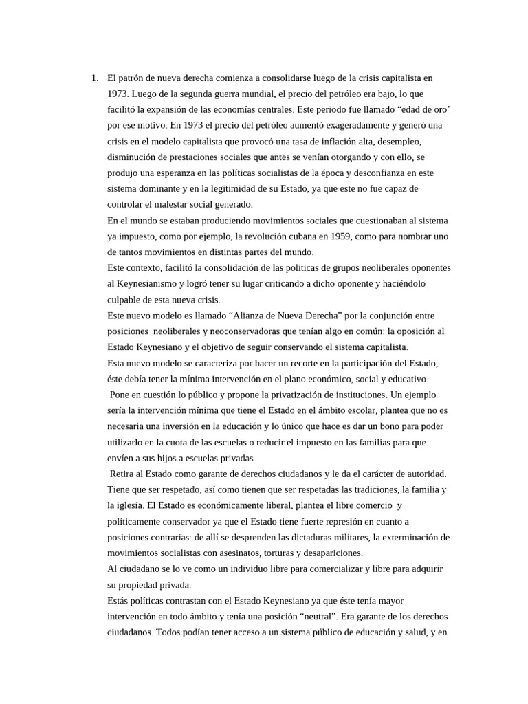 CHALLIER - BRENDA - 163705 - Corregido | PDF | Capitalismo | Neoliberalismo