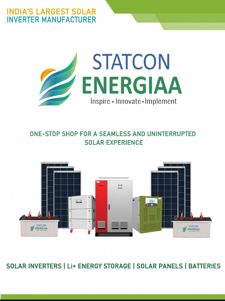 Statcon Energiaa Brochure en 2021 | PDF