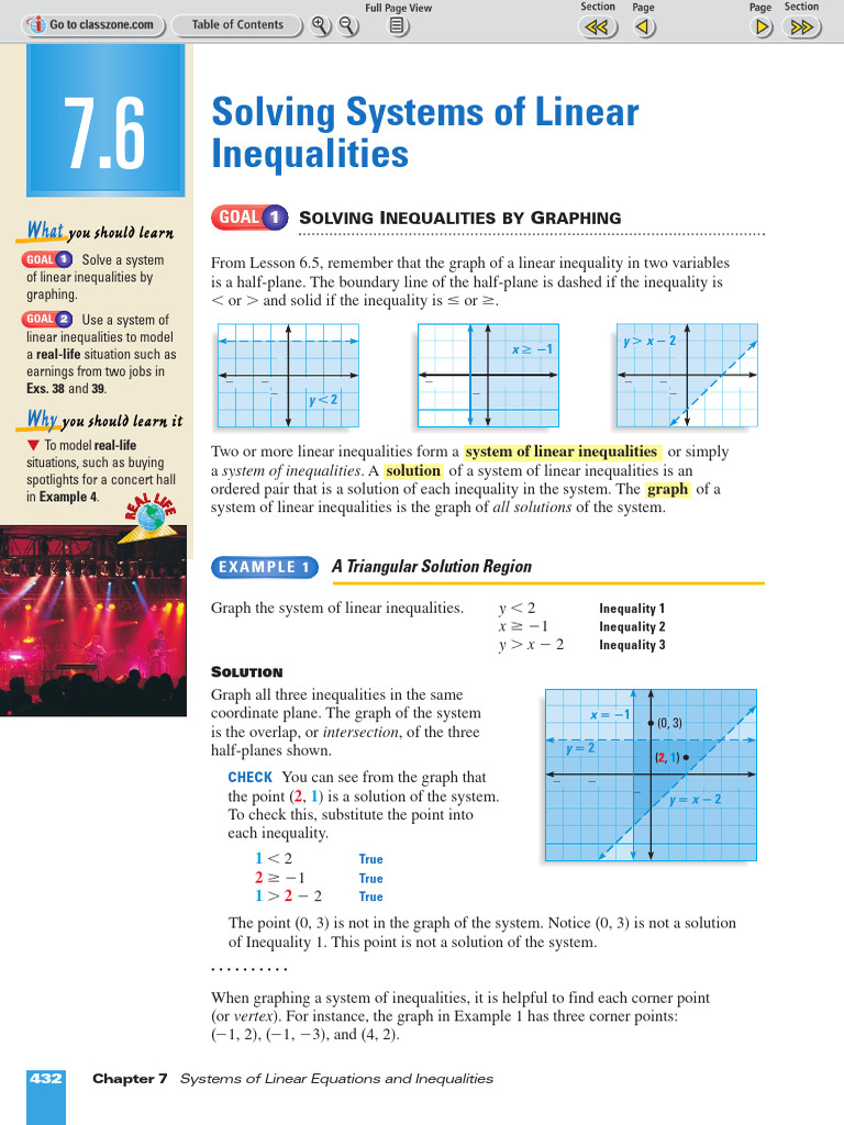 Solving Linear Inequalities Graphically | PDF | Algebra | Inequality ...