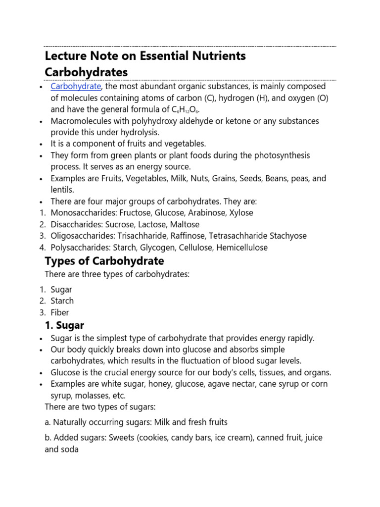 Essencial Nutrients Lecture Note - 251108 - 172719 | PDF ...