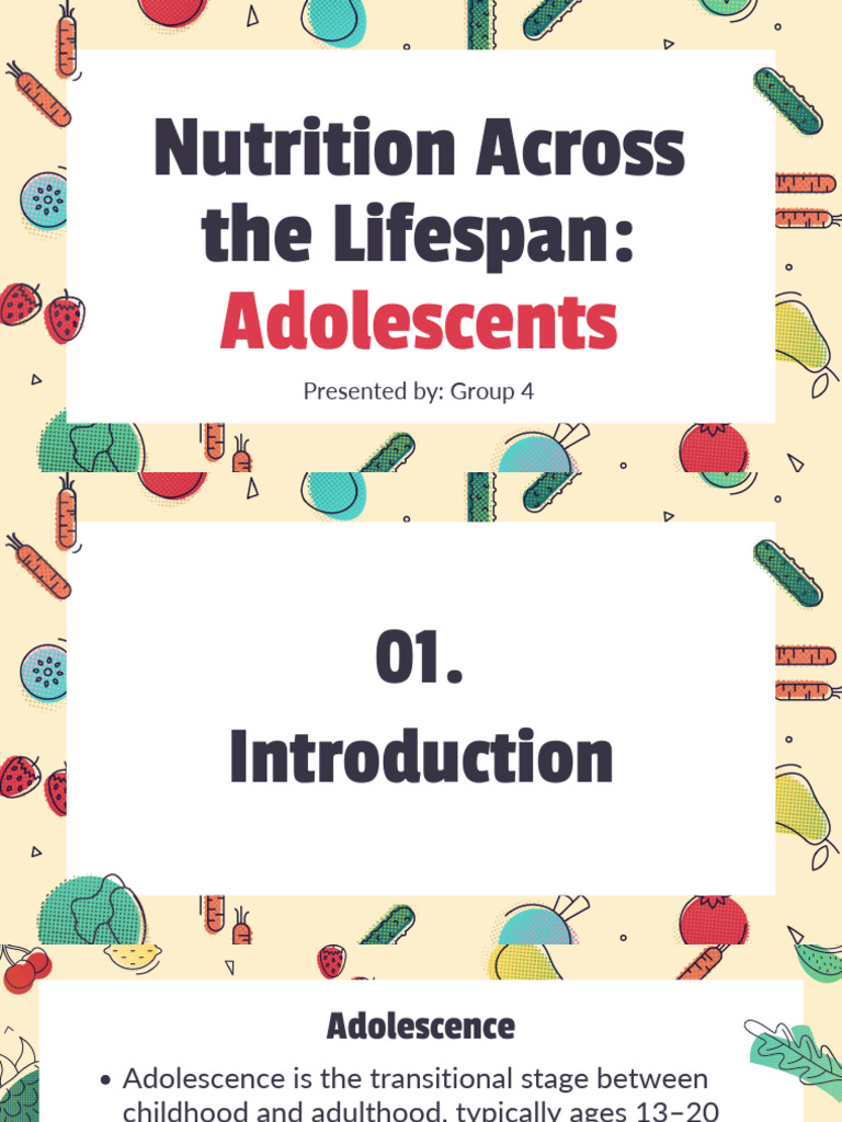 G4 - Nutrition Across The Lifespan Adolescence | PDF | Adolescence | Eating