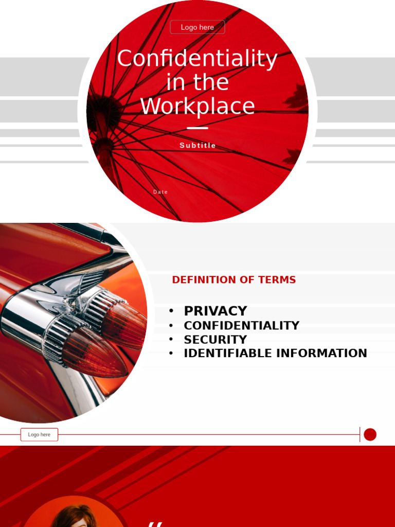Workplace Confidentiality Guidelines | PDF | Confidentiality | Employment