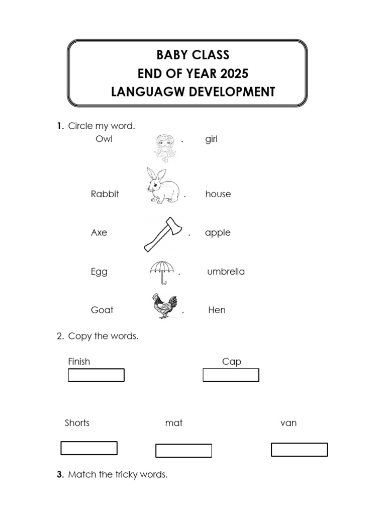 Language Development I Baby Class | PDF