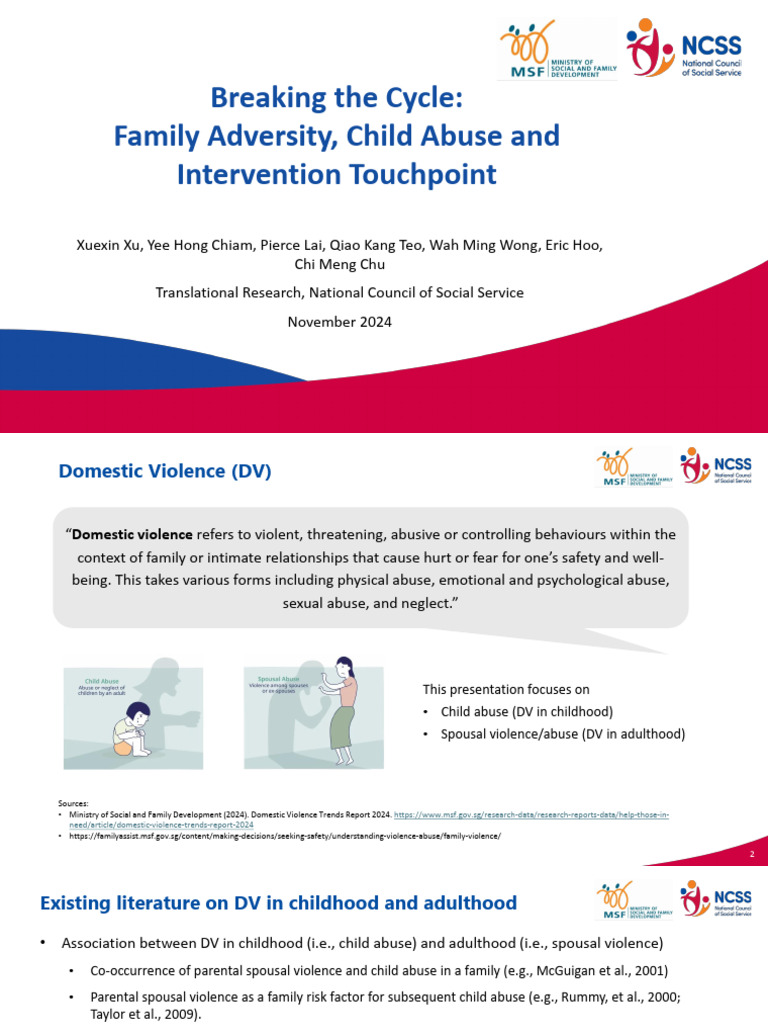 3-1 Breaking The Cycle - Family Adversity of Child Maltreatment | PDF ...