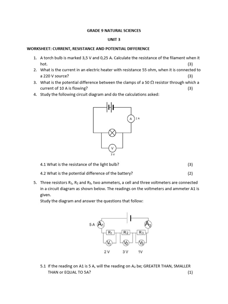 Ns Worksheet | PDF