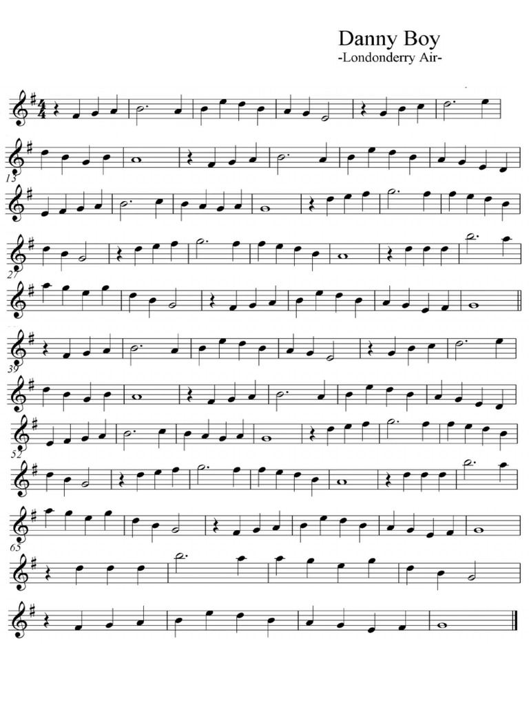 Londonderry Air (Danny Boy) (Needs Improv) | PDF