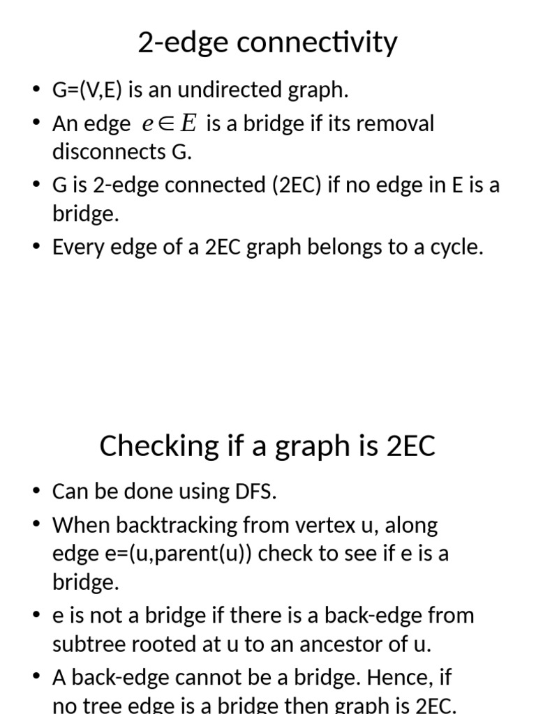 Edge Connectivity | PDF | Theoretical Computer Science | Combinatorics