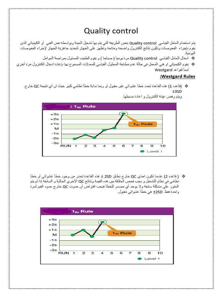 Westgard Rules | PDF