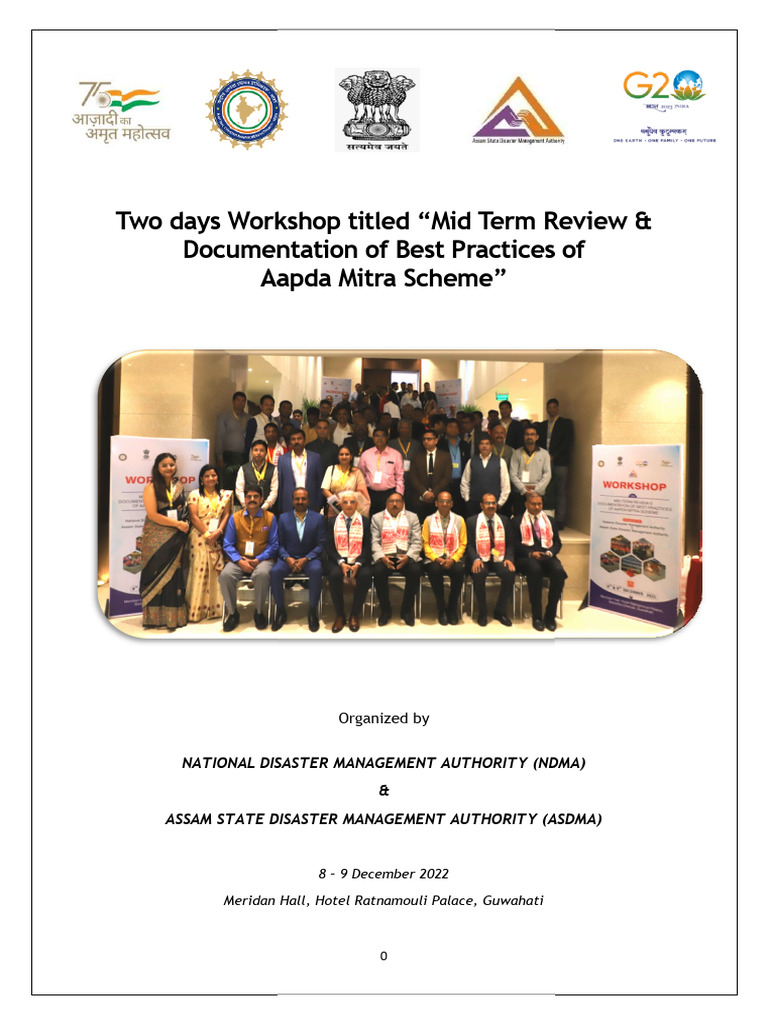 Aapda Mitra Scheme Workshop Report | PDF | Emergency Management | Civil ...