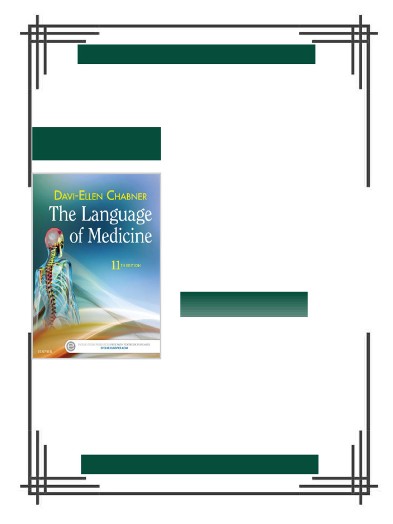 The Language of Medicine 11th Edition Davi-Ellen Chabner Kindle & PDF ...