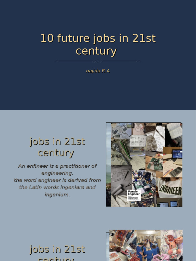 10 Future Jobs in the 21st Century | PDF