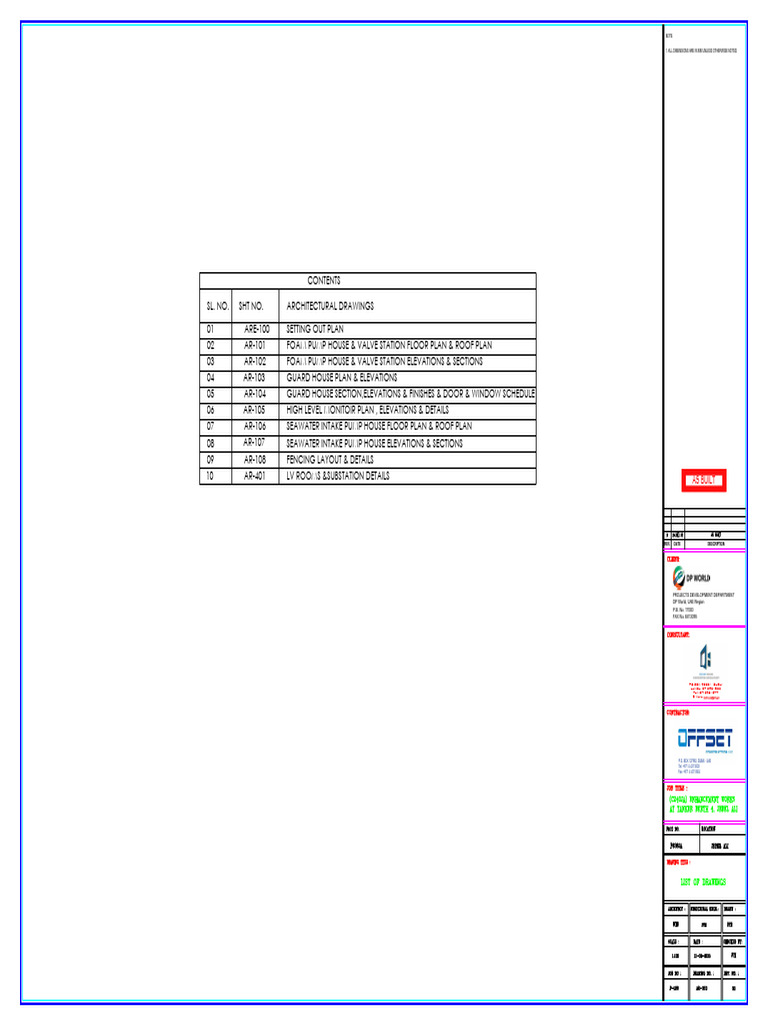 As Built Combined PDF Dwgs | PDF