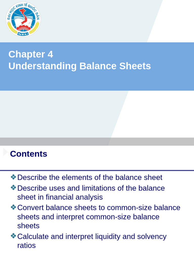 Balance Sheet Analysis and Ratios | PDF | Balance Sheet | Fair Value
