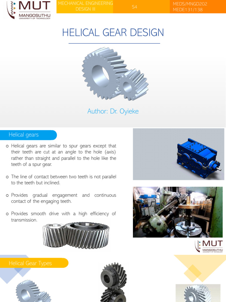 Helical Gears | PDF | Gear | Helix