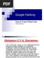 Google Hacking | PDF | Web Search Engine | Google