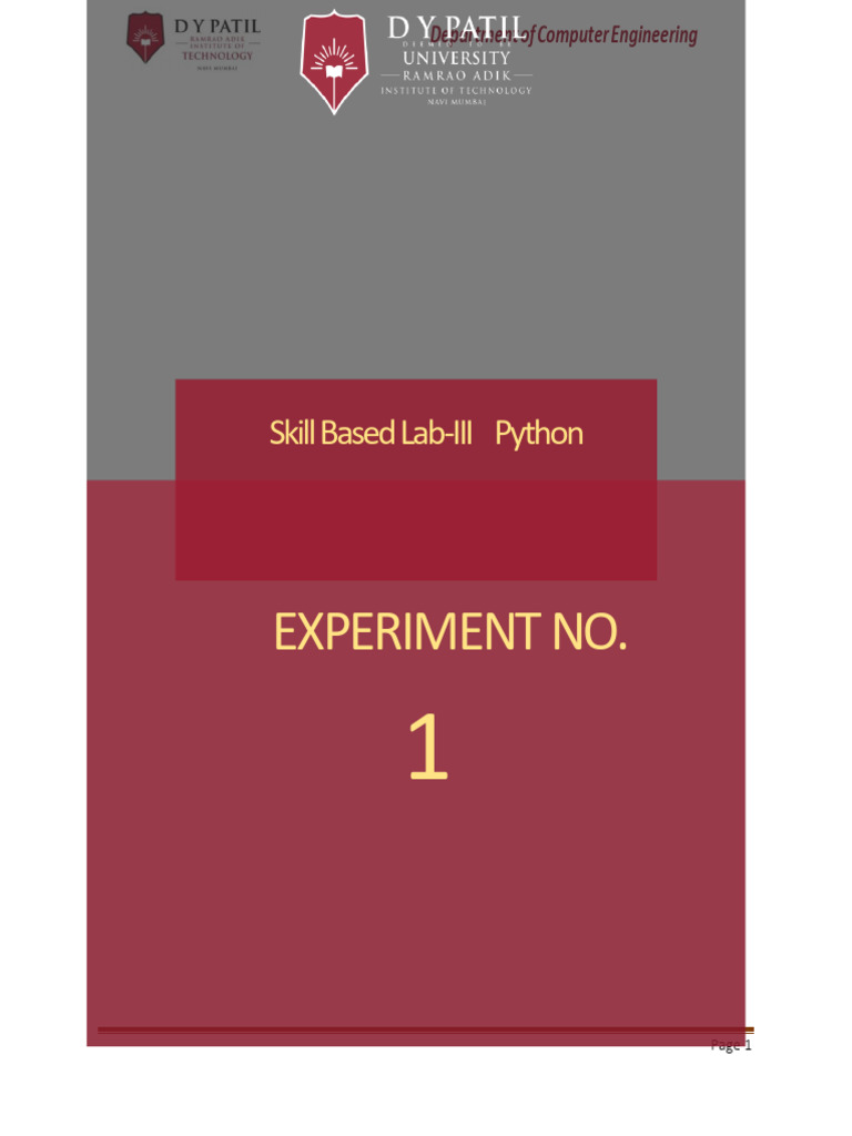 Final - SBL - Python-EXP1 To 12 Manual - Student | PDF | Constructor (Object Oriented ...