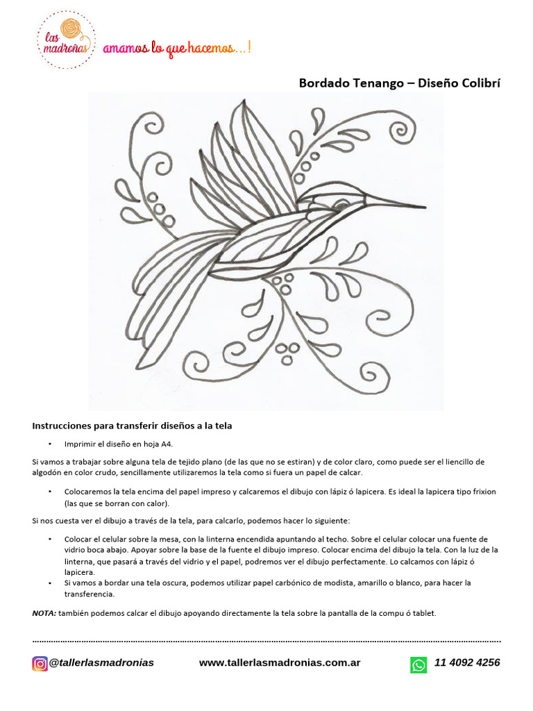 Colibrí Tenango Con Indicaciones para Transferir - PDF - 20251003 ...