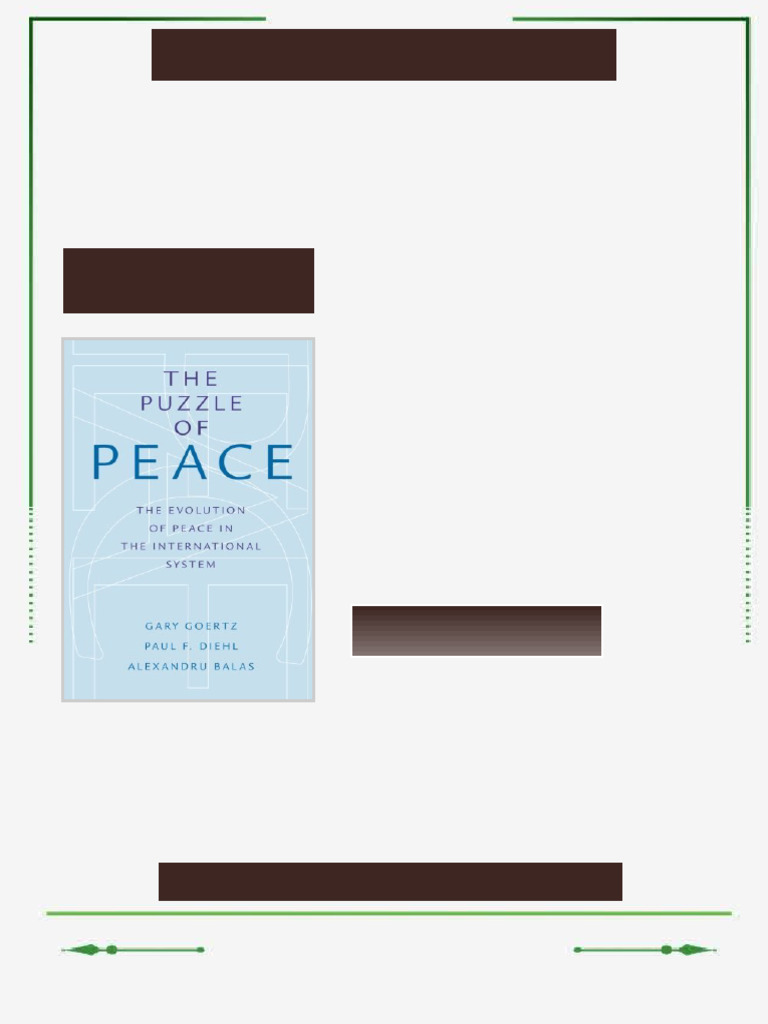 The Puzzle of Peace: The Evolution of Peace in the International System ...