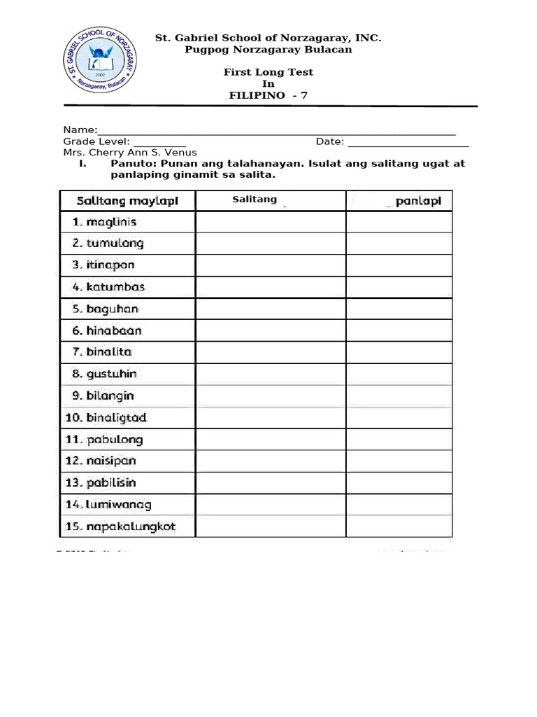 Filipino 7 | PDF