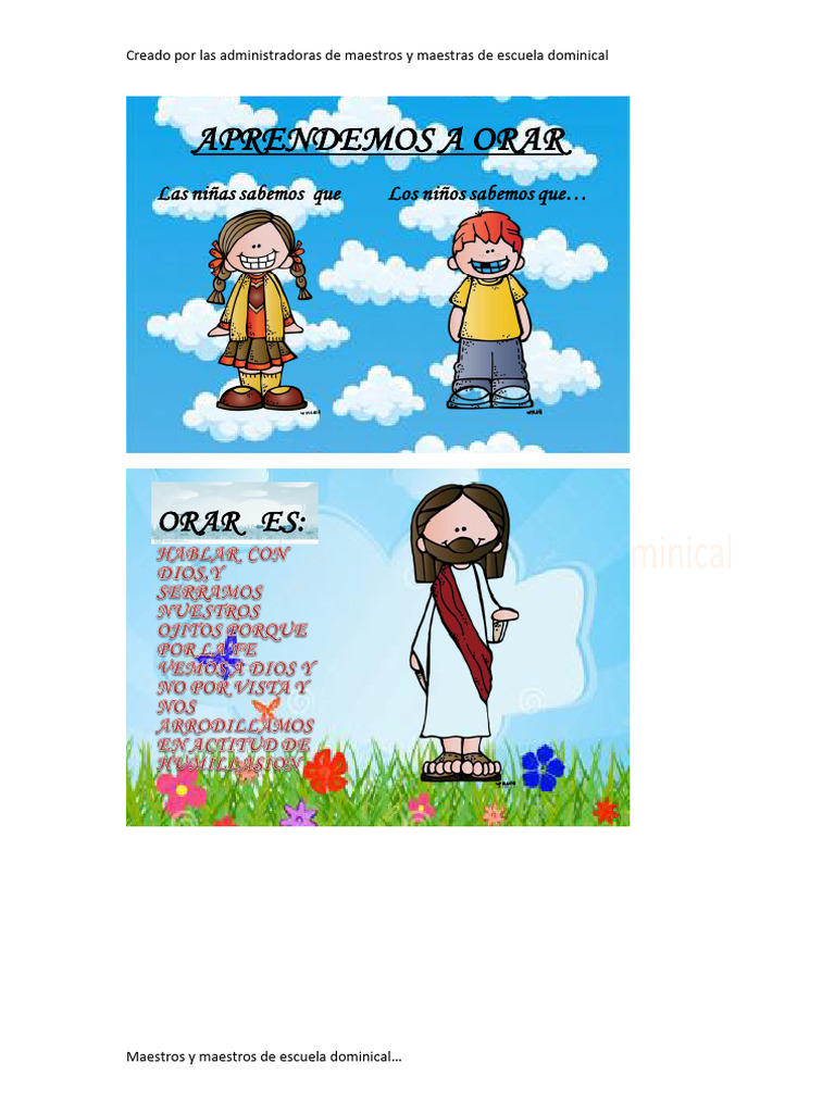 Aprendemos A Orar | PDF