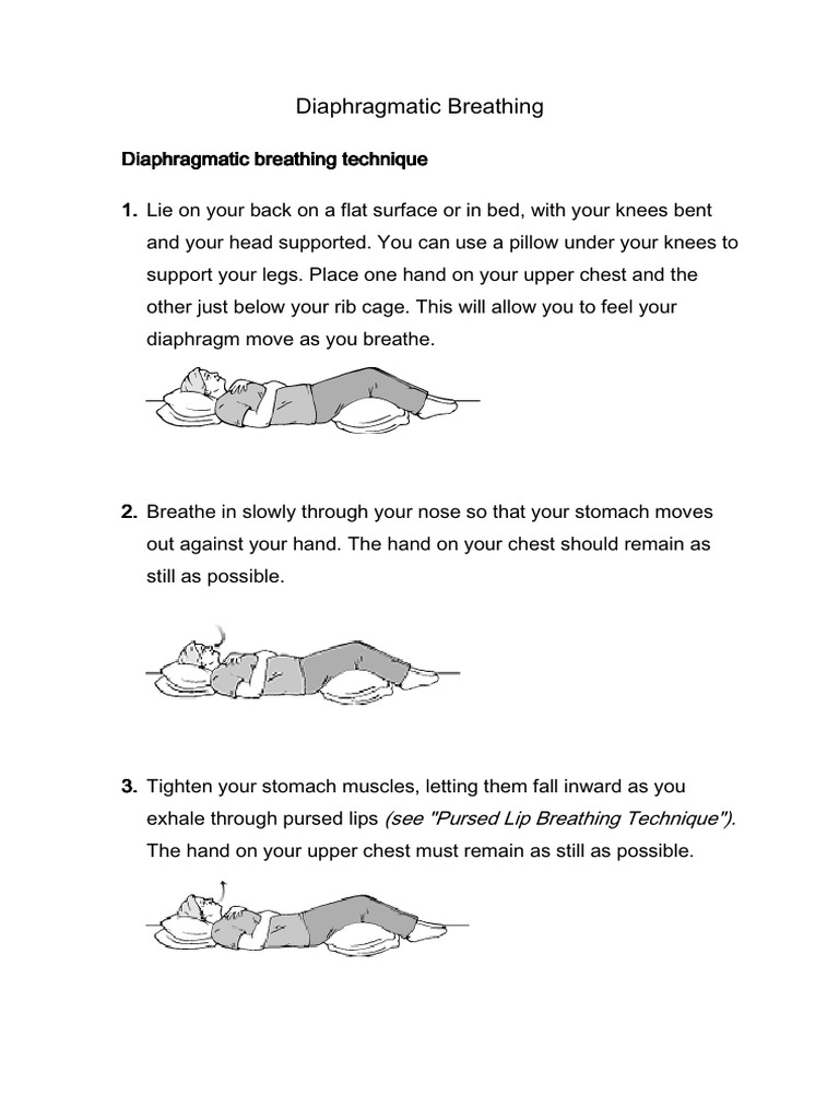 Diaphragmatic Breathing Guide | PDF