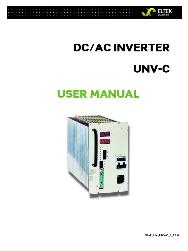 unvc | PDF | Power Inverter | Direct Current