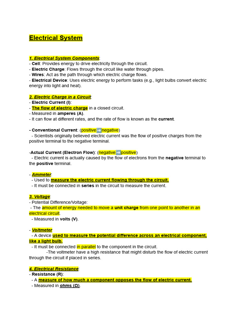 Science Eoy | PDF | Digestion | Electric Current