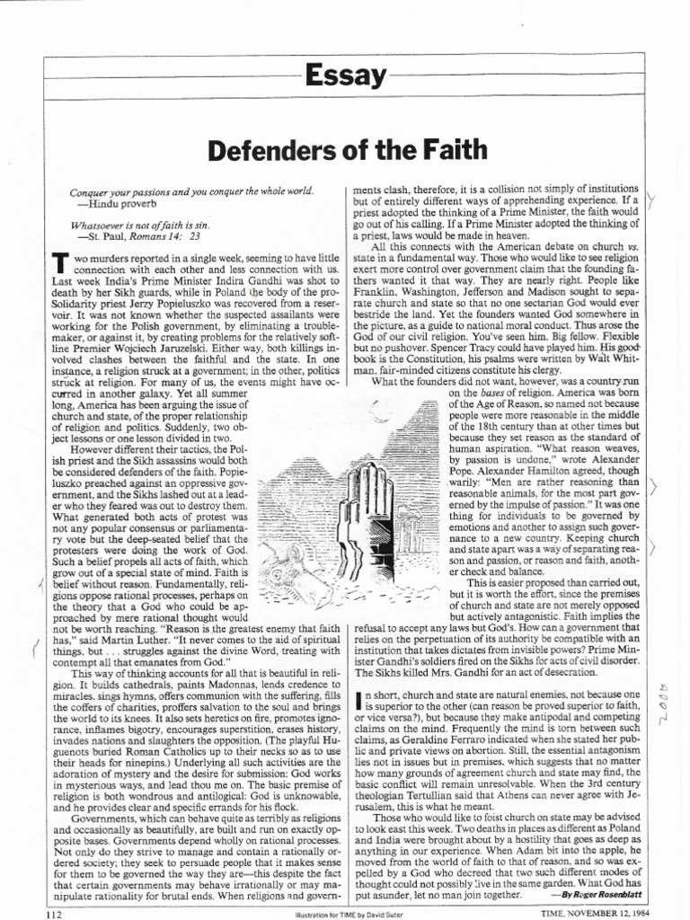 Defenders of Faith | PDF