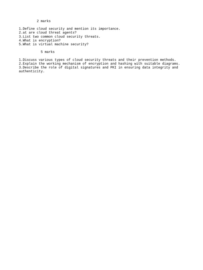 CC Class Test On Unit-4 | PDF