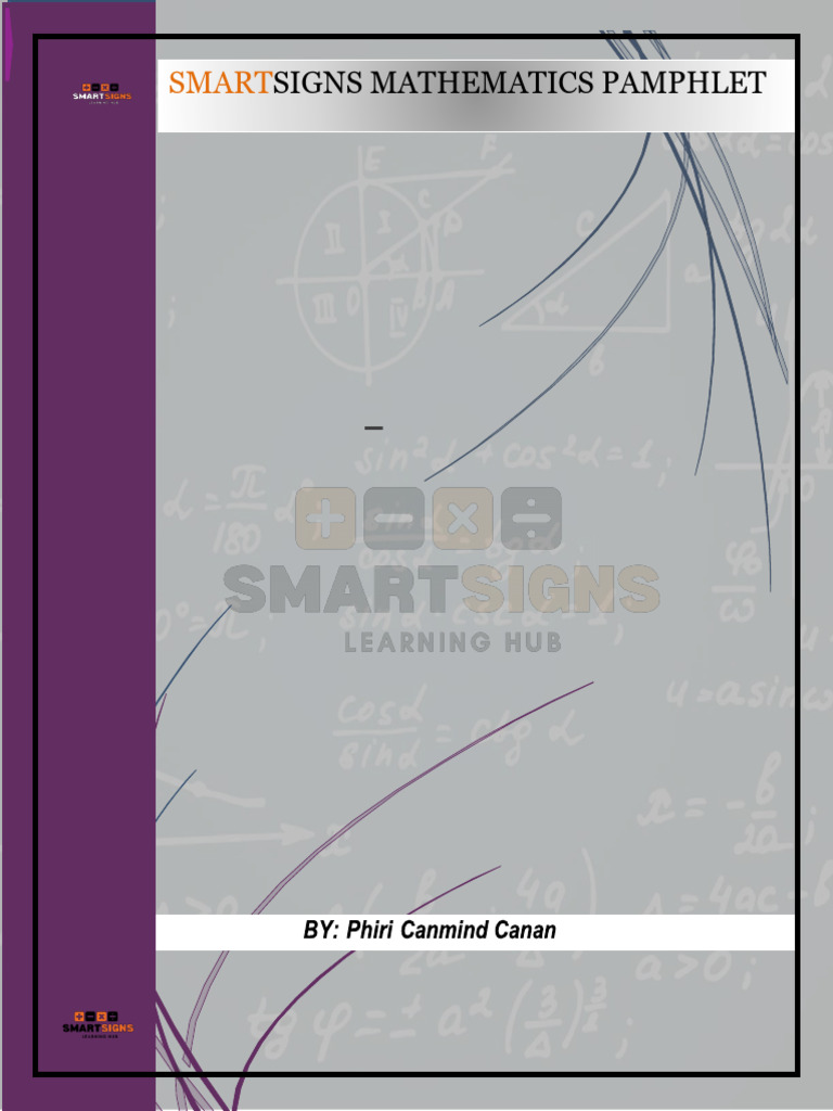 SmartSigns Mathematics G12 and GCE Paper 2 2016 To 2024 BY Canan Phiri | PDF | Mathematics | Algebra