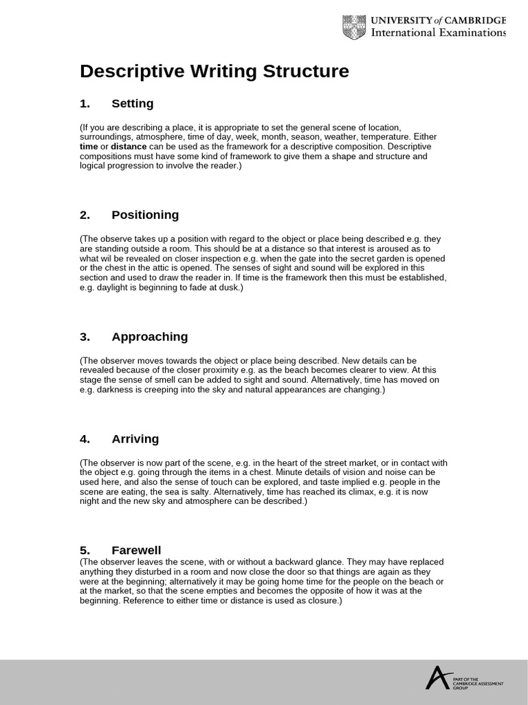 Handout - Descript Struc (1) | PDF