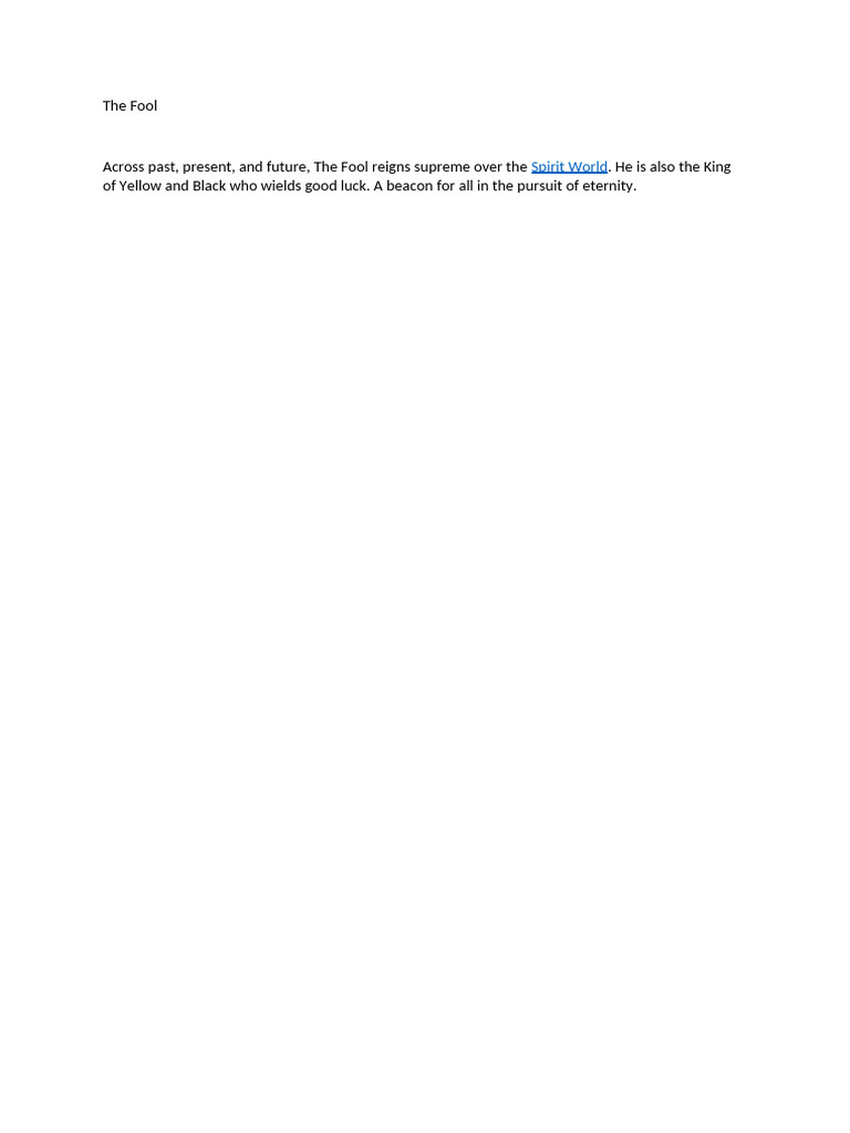 The Fool | PDF