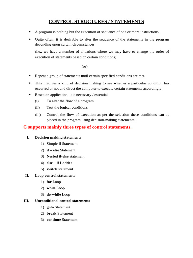 unit2-1(pps) | PDF | Control Flow | Computer Engineering