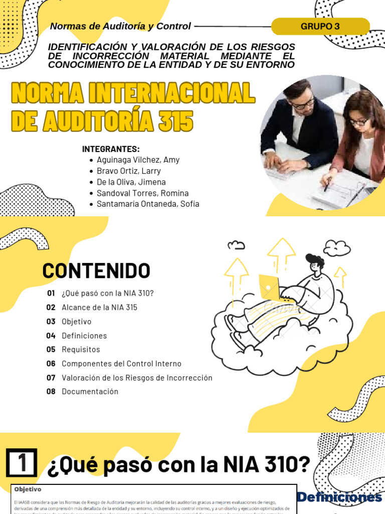 NIA 310 | PDF | Auditoría | Contabilidad