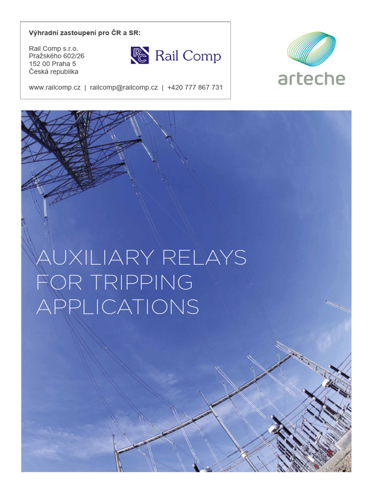 Auxiliary Relays for Tripping Applications | PDF | Relay | Electrical ...