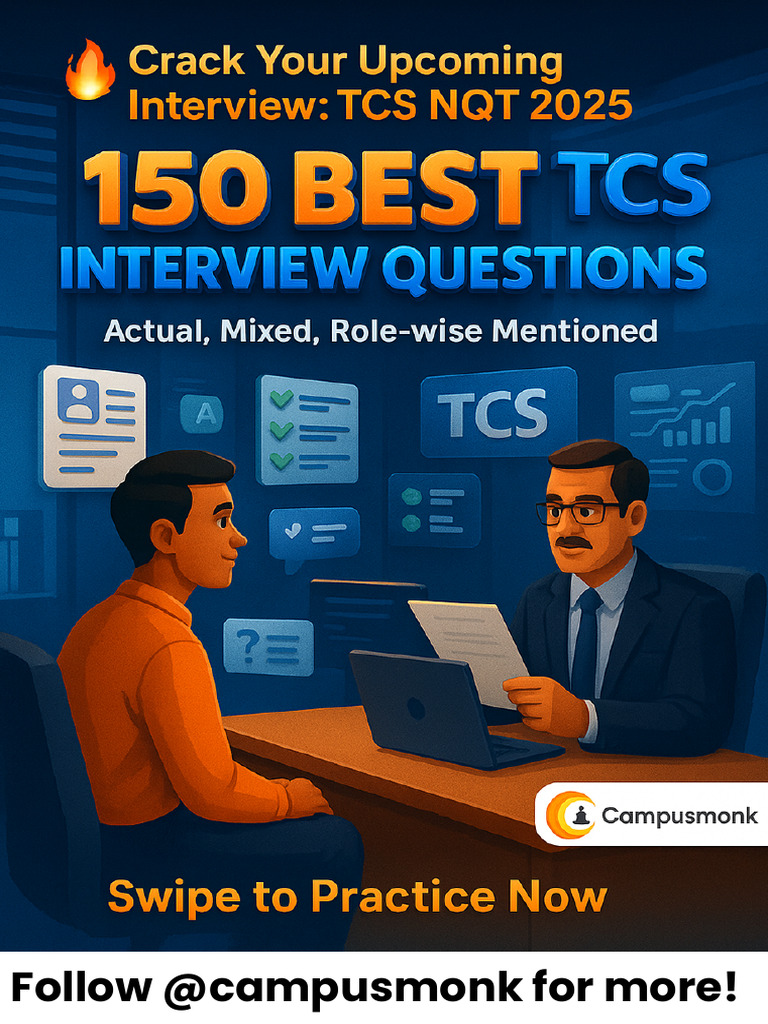 150 TCS Interview Questions (Coding) | PDF | Sql | Databases