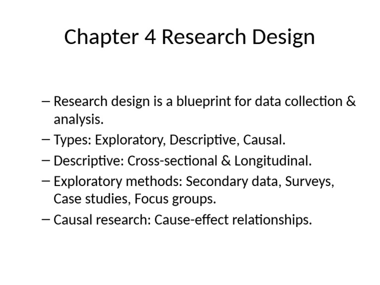 Chapter 4 Research Design | PDF